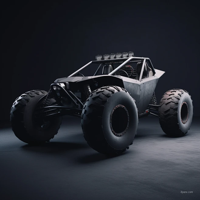 AI绘画_Prompts_choiselleo_Low_and_flat_autonomous_buggy_offroad_big ...