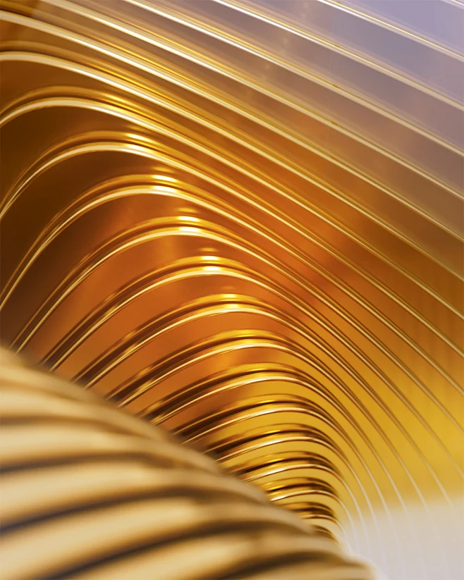 3D 3dart abstract cinema4d glass gold maxon redshift Render-花瓣网
