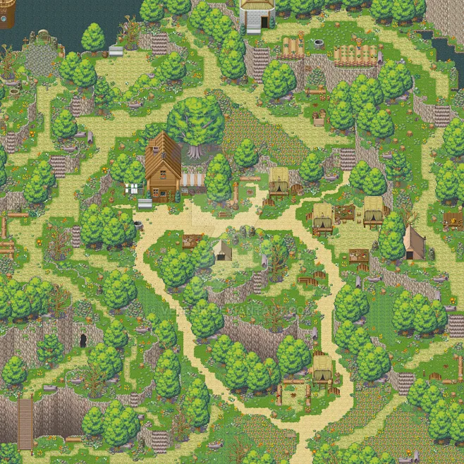 Beginner village-花瓣网