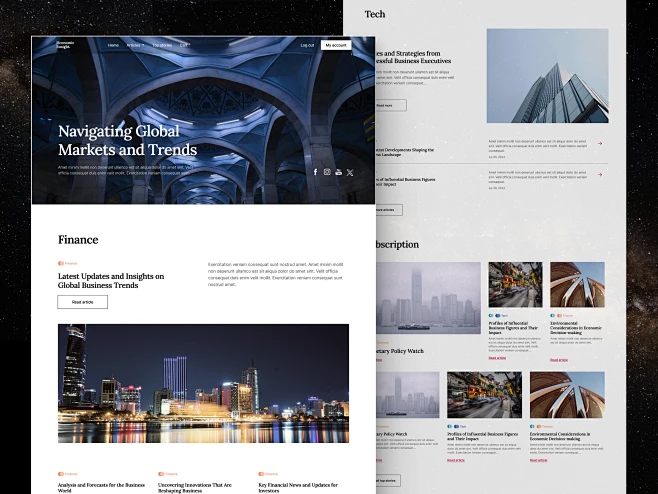 Economic Insight // Membership Website Template by Victoria Kishkova ...