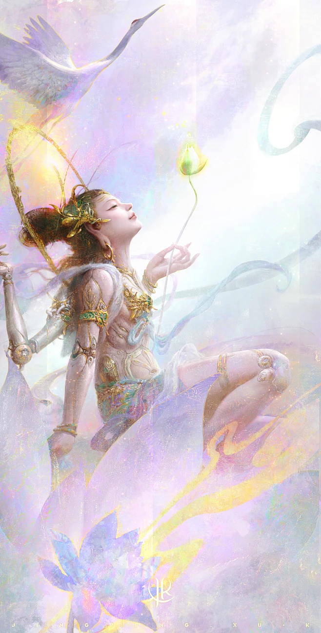 【小K原创作品】【莲】一笑拈花，一步莲华。 个人微博：http://weibo.com/kkart -花瓣网