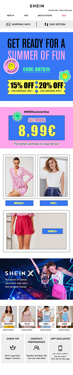 SHEIN|跨境电商|EDM|页面|纯文字|海报|促销|排版-花瓣网|陪你做生活的设计师