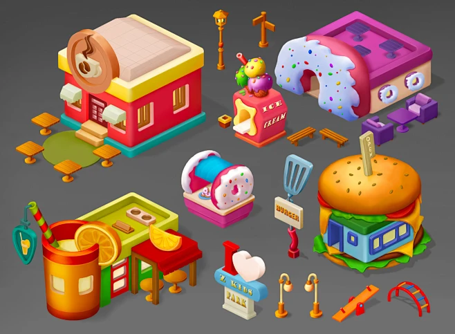 Environment at work. Half of the objects. Other environment objects in ...