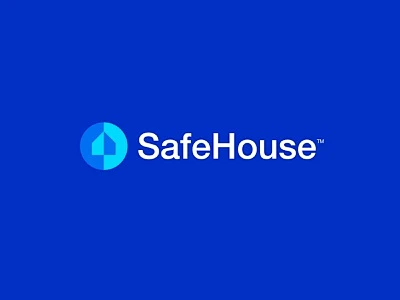 SafeHouse - Logo Design ️ brand identity design identity wordmark branding badge house protect ...
