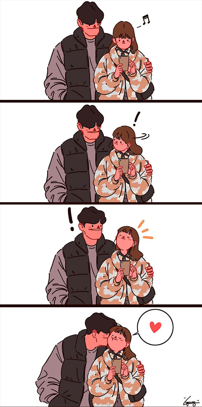 gyung studio——情侣日常 | 人物插画