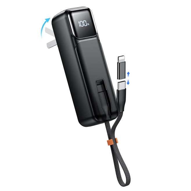 Small Portable Charger with Foldable Wall Plug 5000mAh,22.5W Fast ...