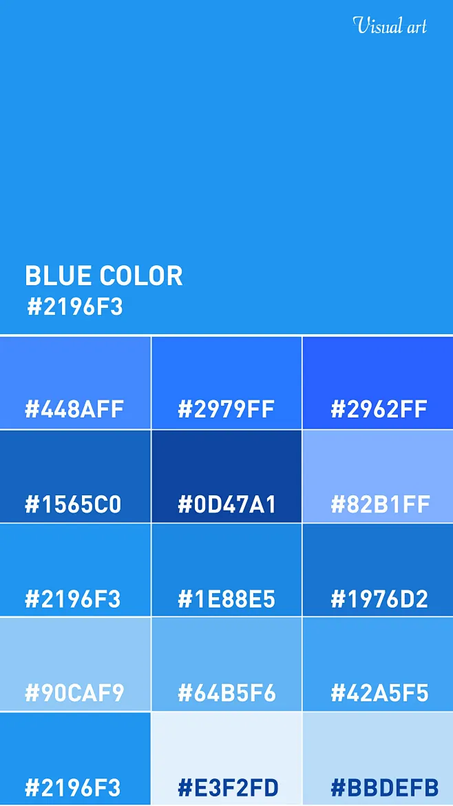 Baby Blue Color Palette-花瓣网