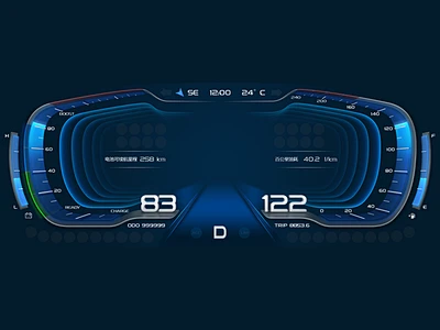 HMI Cluster Design gui phev cluster hmi-花瓣网