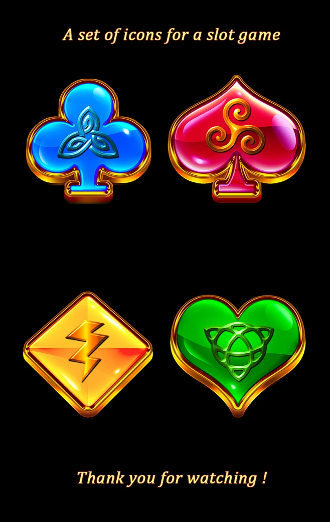 Game symbols : Game symbols illustration-花瓣网