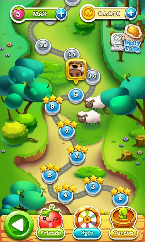 Garden Mania 2 by Ezjoy - Map Screen - Match 3 Game - iOS Game ...