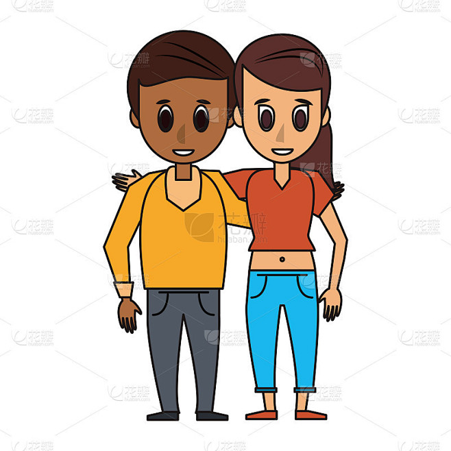 Friends people cartoon