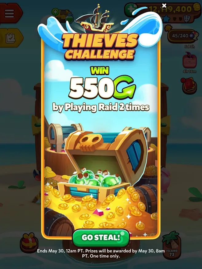 This may contain: the game title for thieves challenge-花瓣网