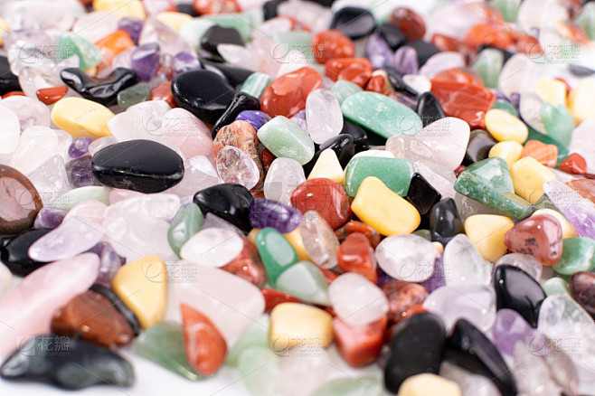 Colorful stones mix texture background, pebbles pa