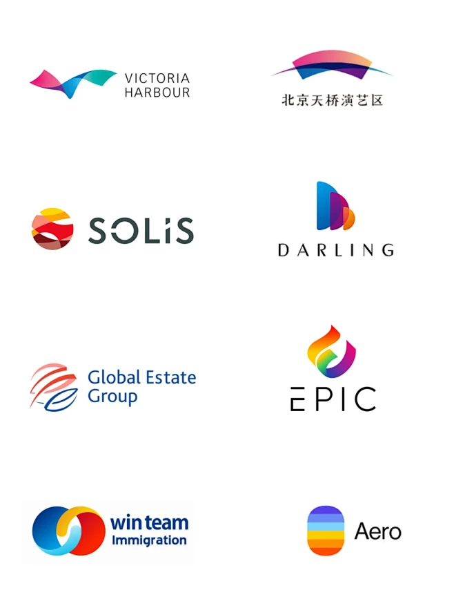 彩色logo，依然可以简约-花瓣网