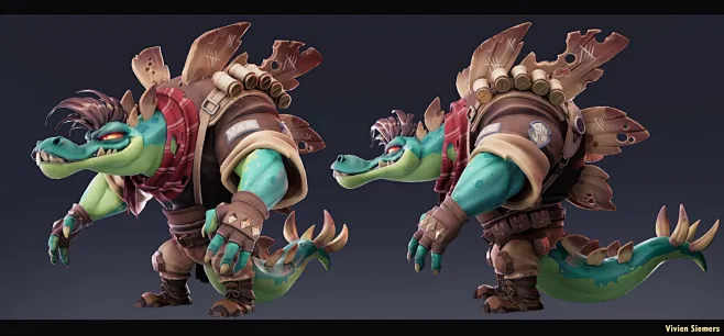 Stego Soldier - Game Ready Character, Vivien Siemers-花瓣网