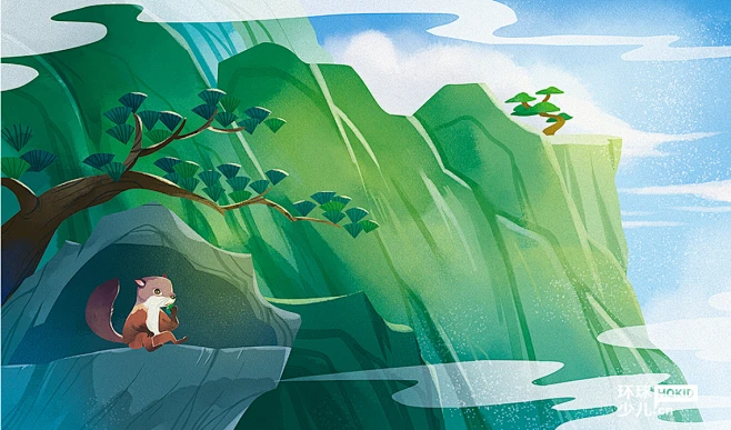 lALPDgQ9xc76uavNAp_NBHU_1141_671图片_插画背景-(森林树木)图片素材-花瓣网