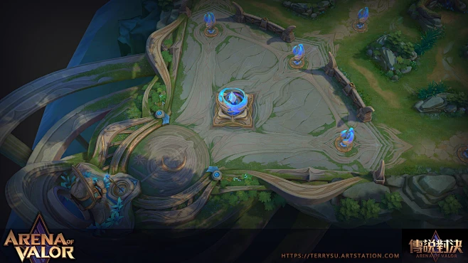 MOBA《 Arena of Valor》5v5 map 2.0-花瓣网