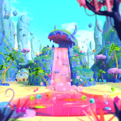 c4d-花瓣网|陪你做生活的设计师 | journey 毛玻璃