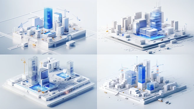 rsmj95_Style_3D_C4D_blender_white_model_soft_light_and_bright_p_b22ae267-310e-4c44-a9be ...