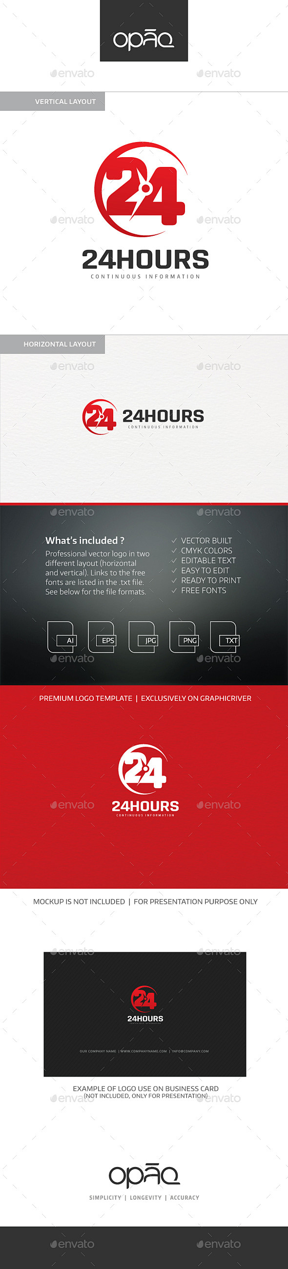 24小时数字标识,数字标识模板24 Hours Number Logo - Numbers Logo Templates援助、博客、新闻、商业 ...