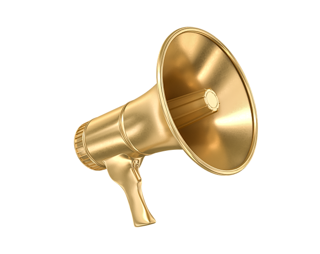 MEGAPHONE_GOLD_3D_RENDER