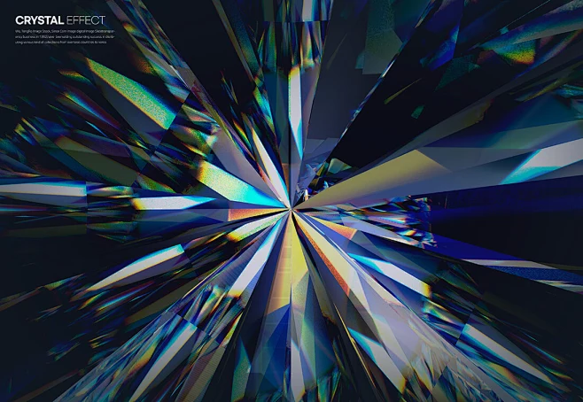 CRYSTAL EFFECT 10款炫彩透明结晶水晶玻璃创意主视觉海报设计背景底纹ps分层素材 - UIGUI-花瓣网