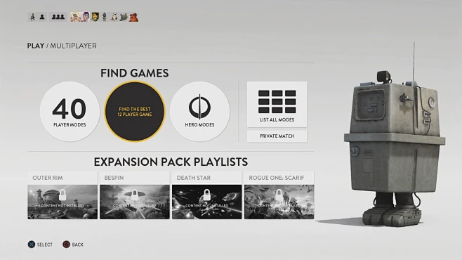 Star Wars Battlefront | Game UI Database : The ultimate screen ...