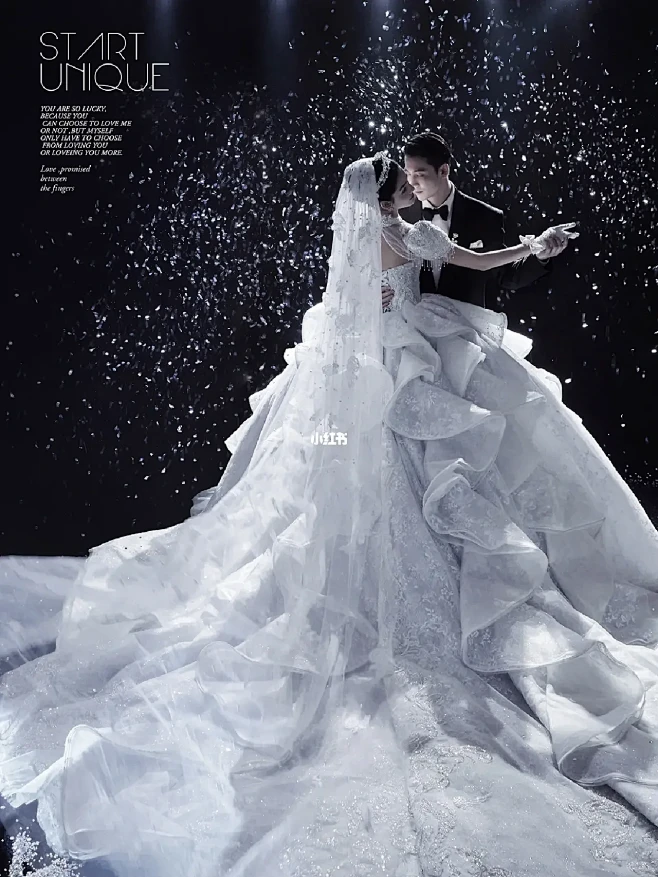 一眼就沦陷的高级感满满的室内主纱婚纱照！-花瓣网