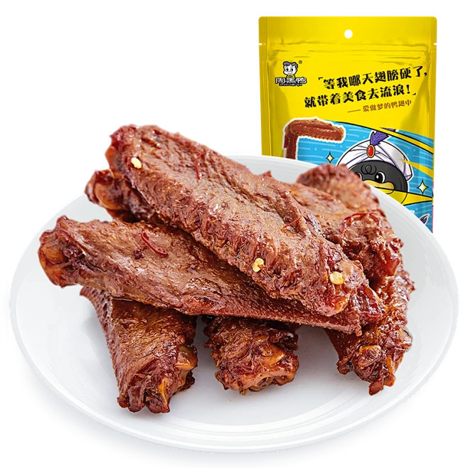 周黑鸭 颗粒卤鸭翅中145g-花瓣网