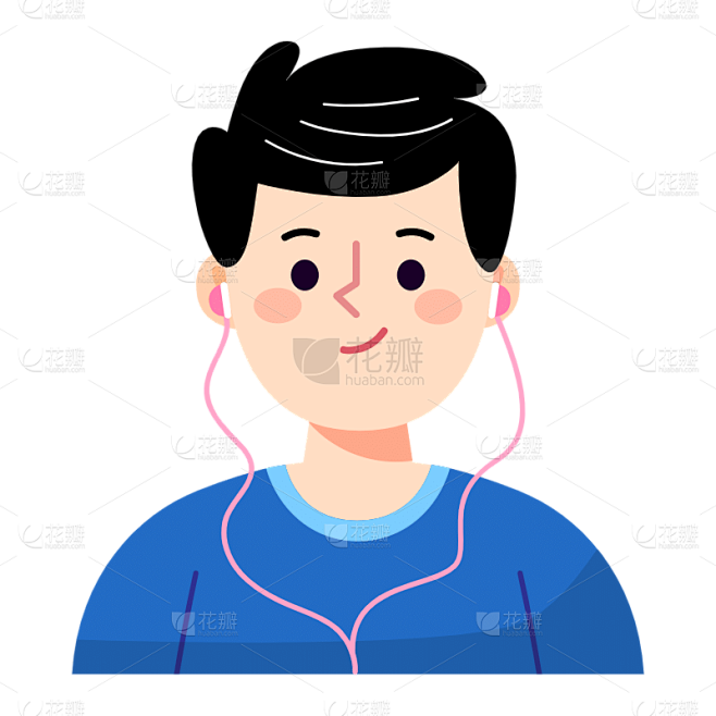 icon-人物头像元素-大学生