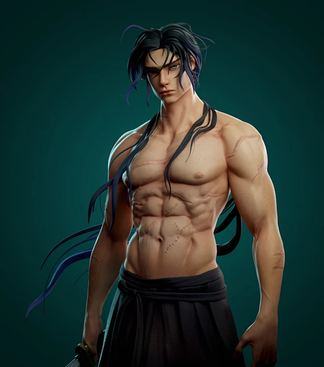 Samurai guy-花瓣网