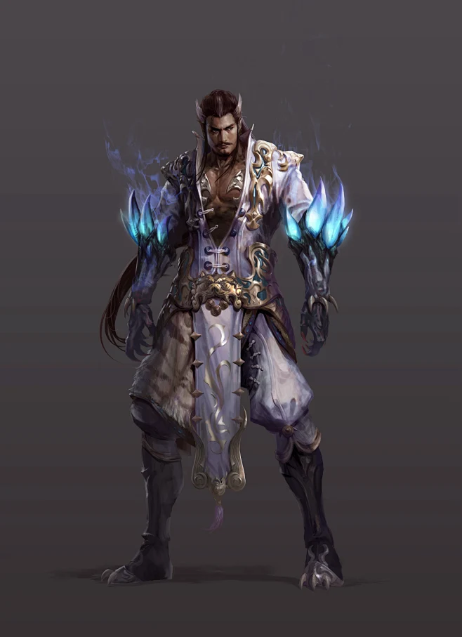 中国风男性角色原画中国风写实角色原画来自cgbook.cn (682)-花瓣网