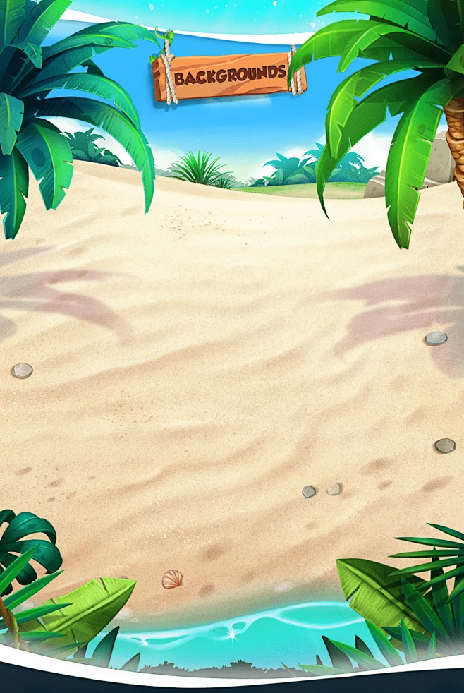casual game Game Art iphone Island match 3 match3 mobile game tropic-花瓣网