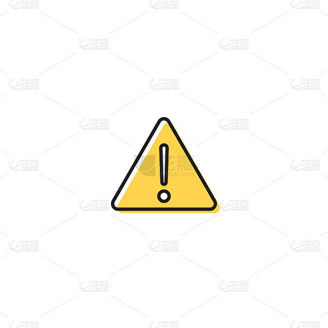 warning Attention Sign vector Icon Flat Graphic De