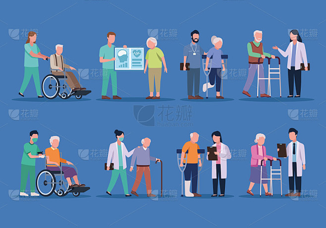 老年病医生和老年人