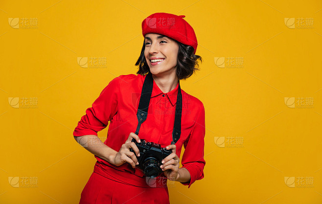 It so nice of you. Half-length photo of a smiley w