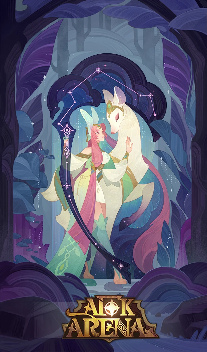 Afk arena-Background Design Of Characters-花瓣网