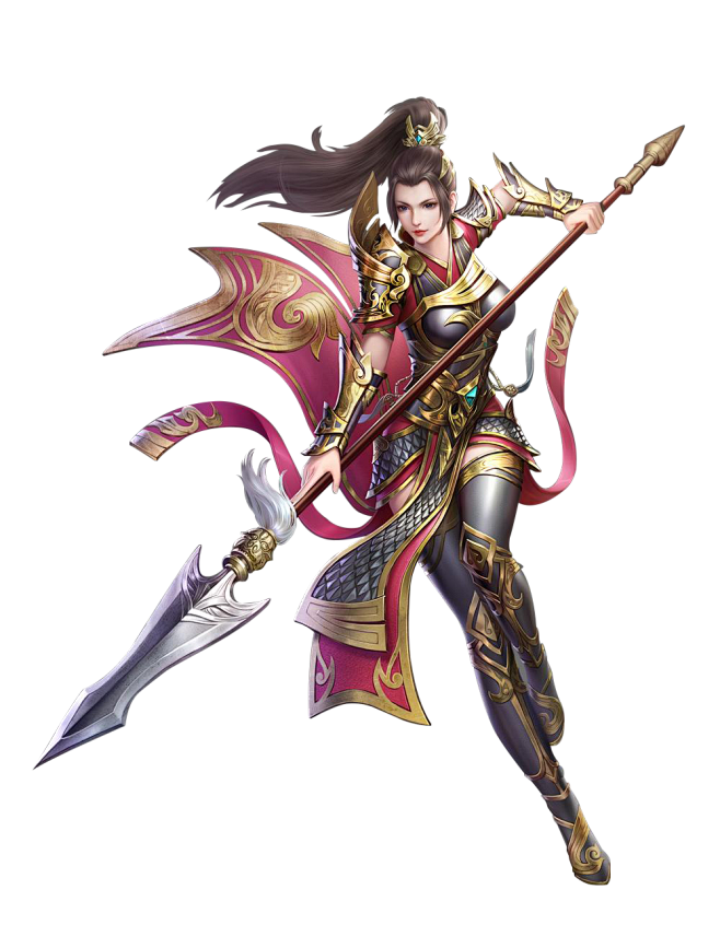 三国游戏-女性人物角色-仙侠唯美战国原画模型立绘-武将-查看大图来源@本抠图仔不配有昵称 (32)