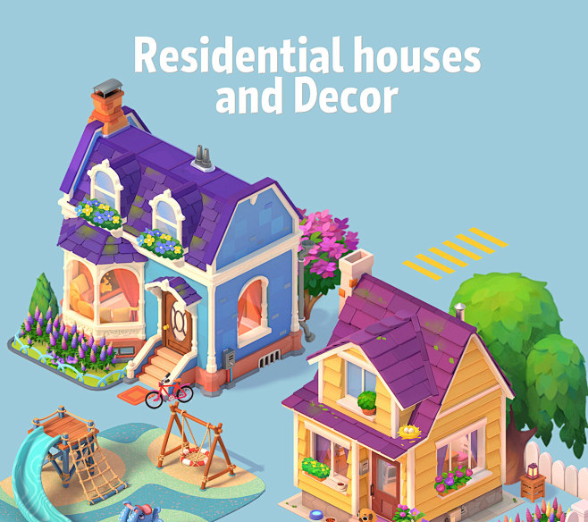 3D Digital Art game design design Game Art concept mobile game casual ...