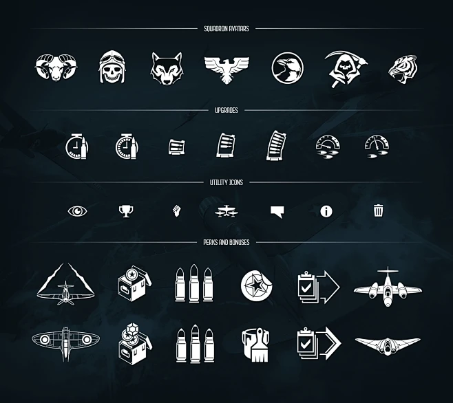Teams (squadrons) Icons-花瓣网