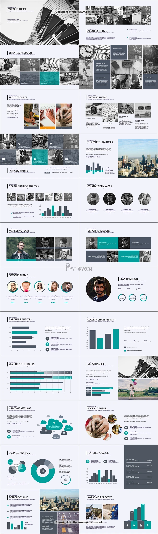 淡雅高级灰精品商务汇报模板PPT模板】 #排版# #色彩#-花瓣网