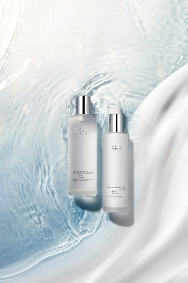HELIUS 护肤品 化妆品 场景图 skin care products polish