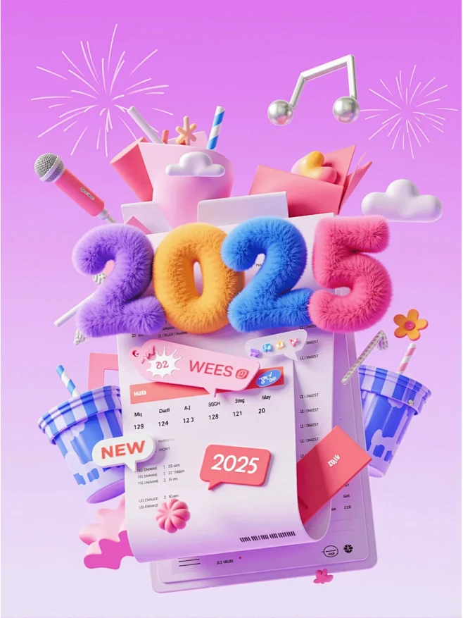 AIGC｜2025活力乐趣3D视觉（附参数） 大模型：FIUX大模型 lora：Flux-潮酷视觉系列 &【一元】FLUX-Brand Trend 3D-花瓣网