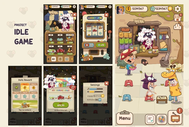 Idle Game: Mother Sheep's Iced Tea-花瓣网