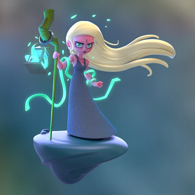 The Enchantress, Julio Lopez : 3D model illustration inspired on a ...