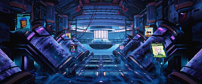 3D akira Cyberpunk metaverse nft playerzero robot sci-fi weight of ...