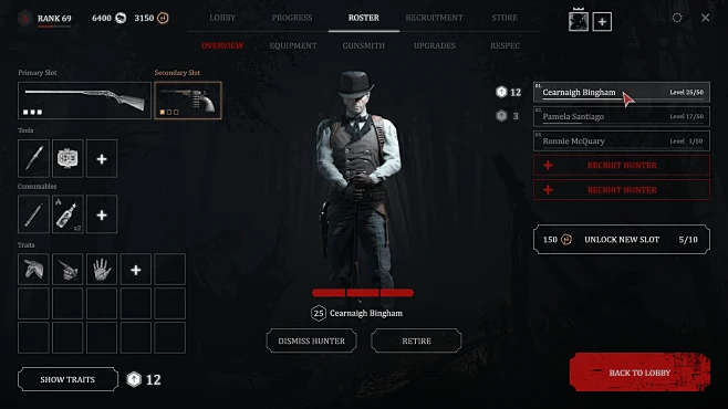 'Hunt: Showdown' Game UX/UI Redesign Concept : UX/UI Redesign Concept ...