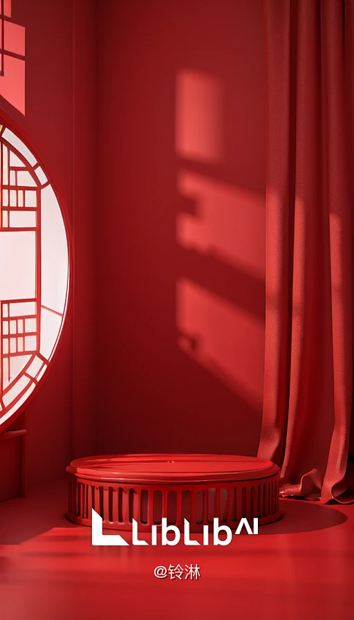 实用新春电商背景3D-LoRA-铃淋-LiblibAI-花瓣网