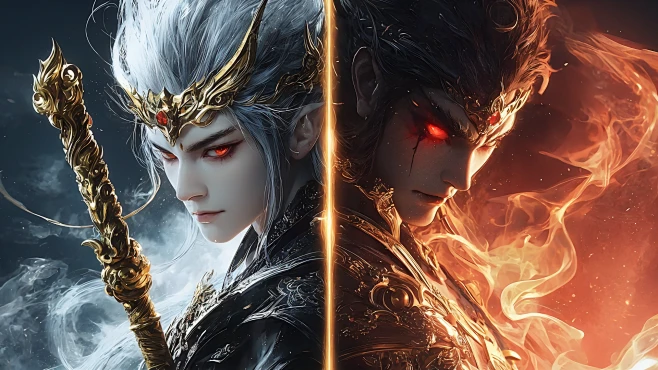 LL-半脸正邪悟空-hzj(18)-花瓣网