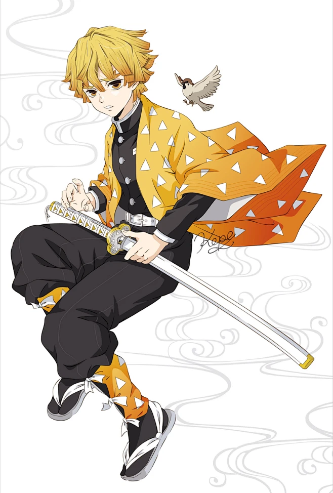 #鬼滅の刃 我妻善逸 - KEPE+KURO的插画-花瓣网